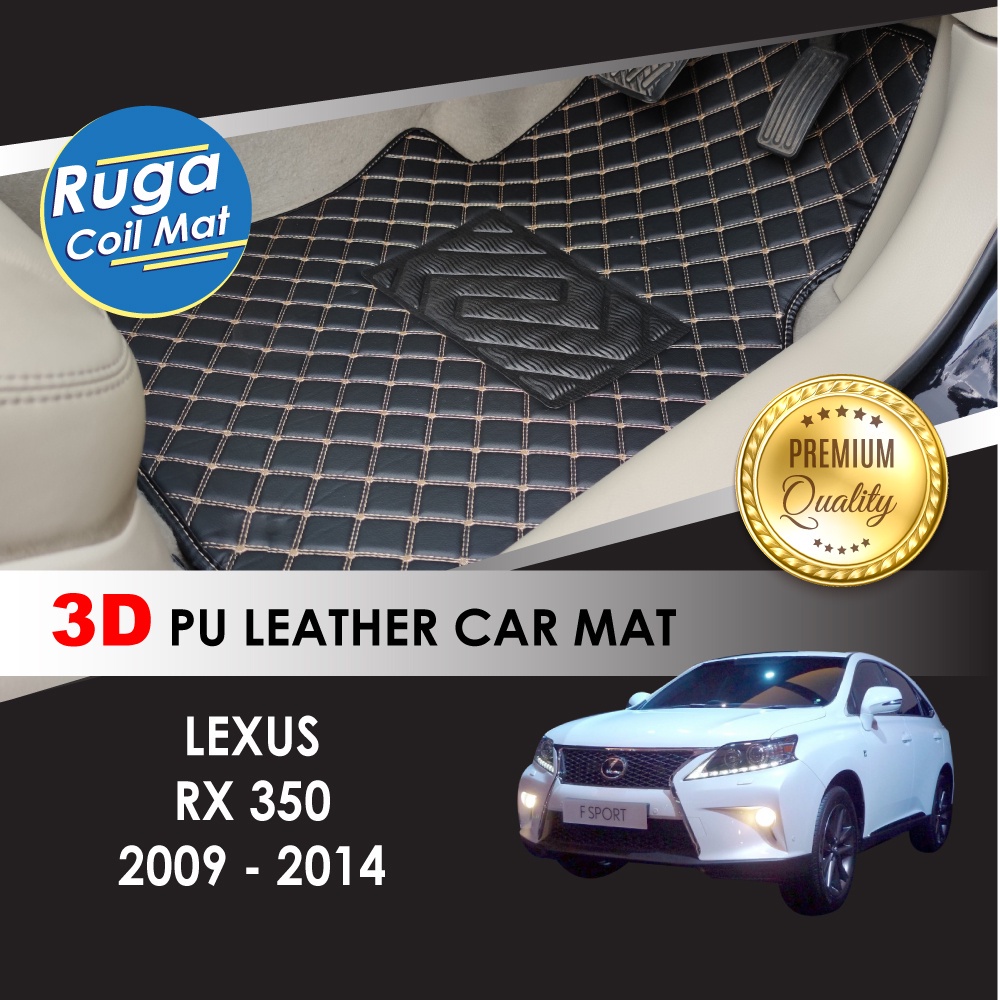 LEXUS RX 350 ( 2009 - 2014 ) 3D PU Leather Car Carpet Karpet Kereta ...
