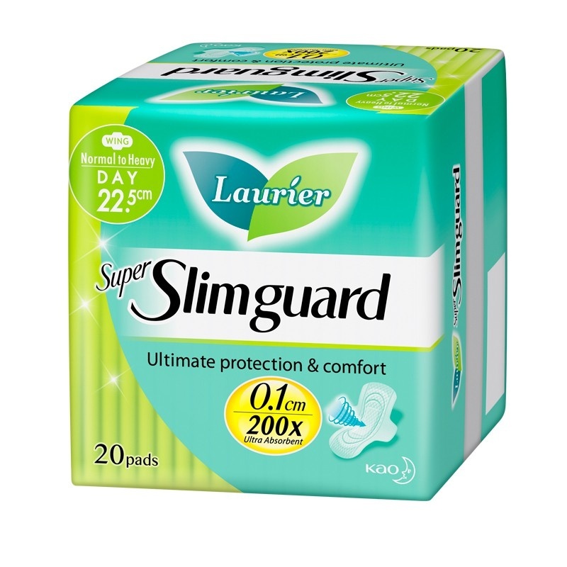 LAURIER Super Slimguard Day (22.5cm x 20s) | Shopee Malaysia