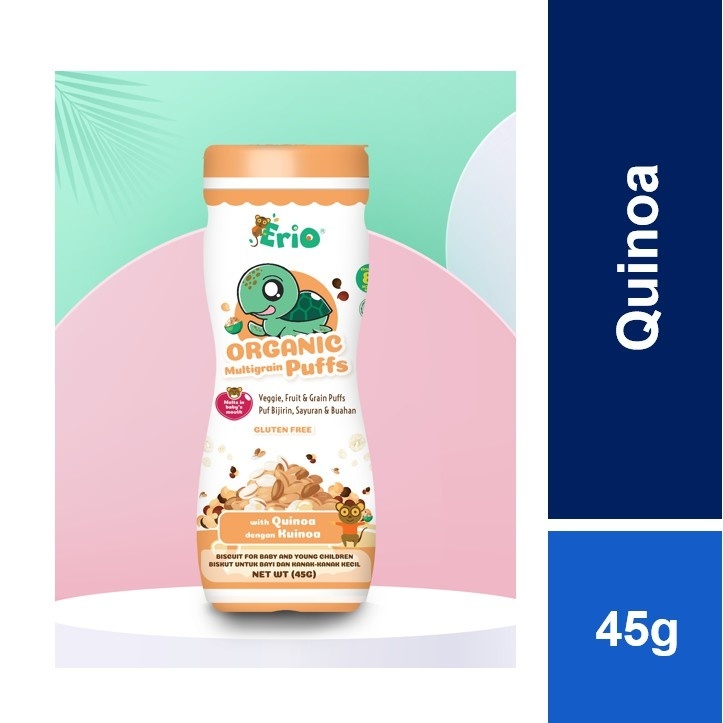 Erio Organic Multigrain Puffs Quinoa 45g | Shopee Malaysia