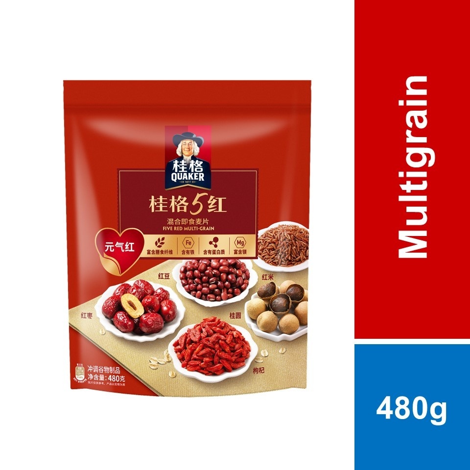 Quaker Five Red Multigrain 480g | Shopee Malaysia