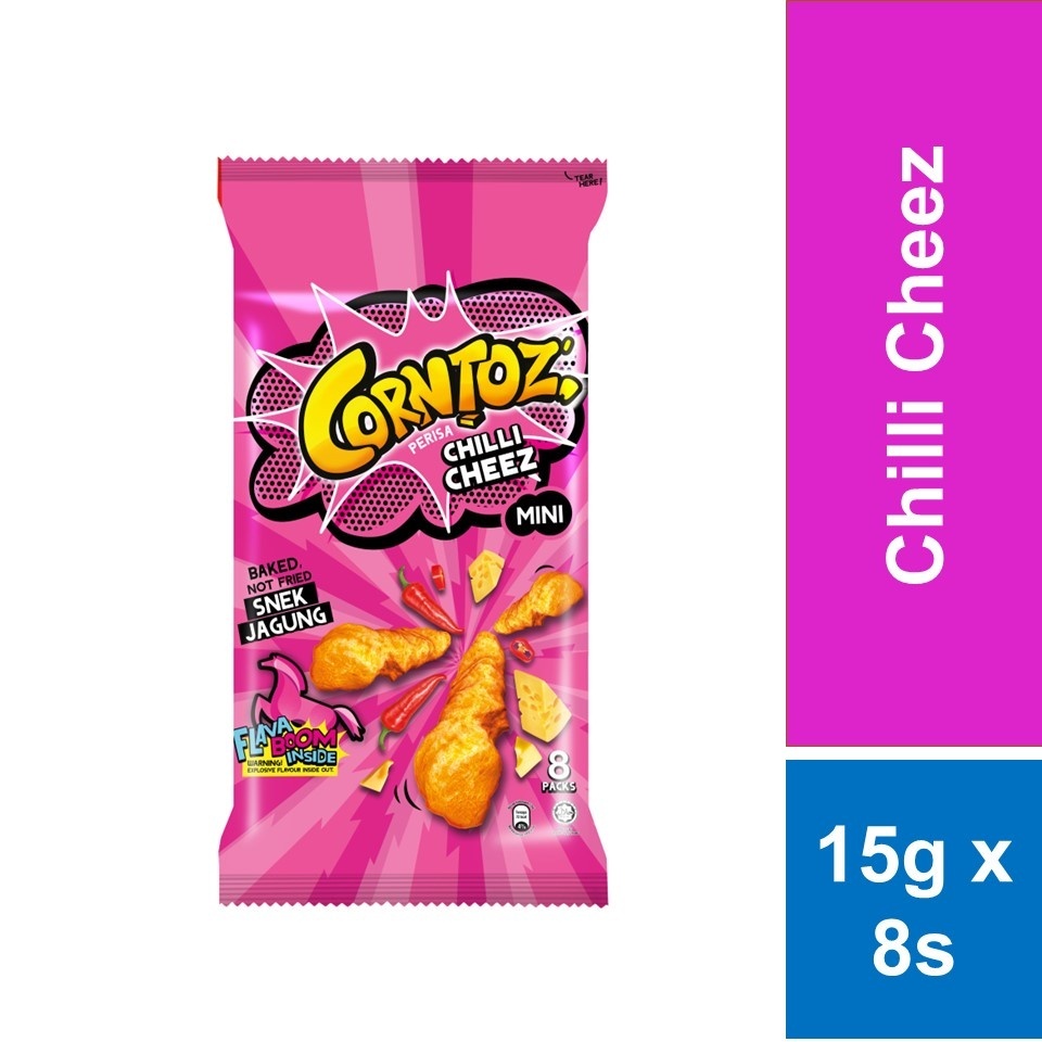 Corntoz Family Pack - Chili Cheez 15g x 8s | Shopee Malaysia
