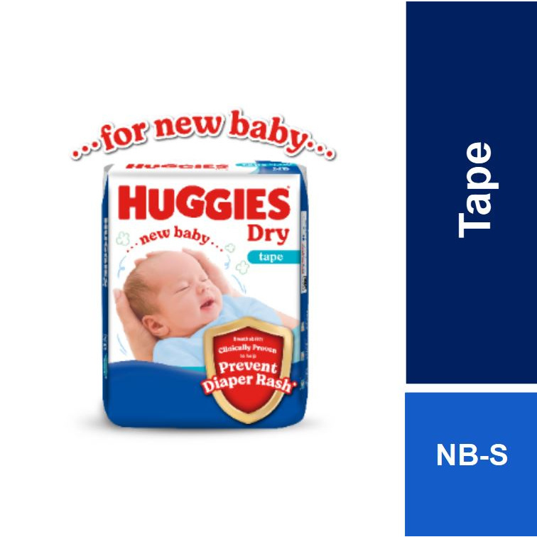 Huggies Dry Tape Diapers for Newborn Baby NB80 / S80 (1 Pack) - Fastest ...