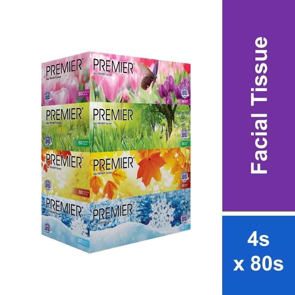 Premier Facial Tissue 4X80'S (Nature) | Shopee Malaysia