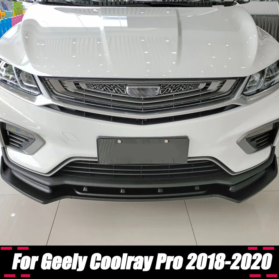 Gloss Black ABS Plastic Car Front Bumper Lip Splitter Spoiler Diffuser ...