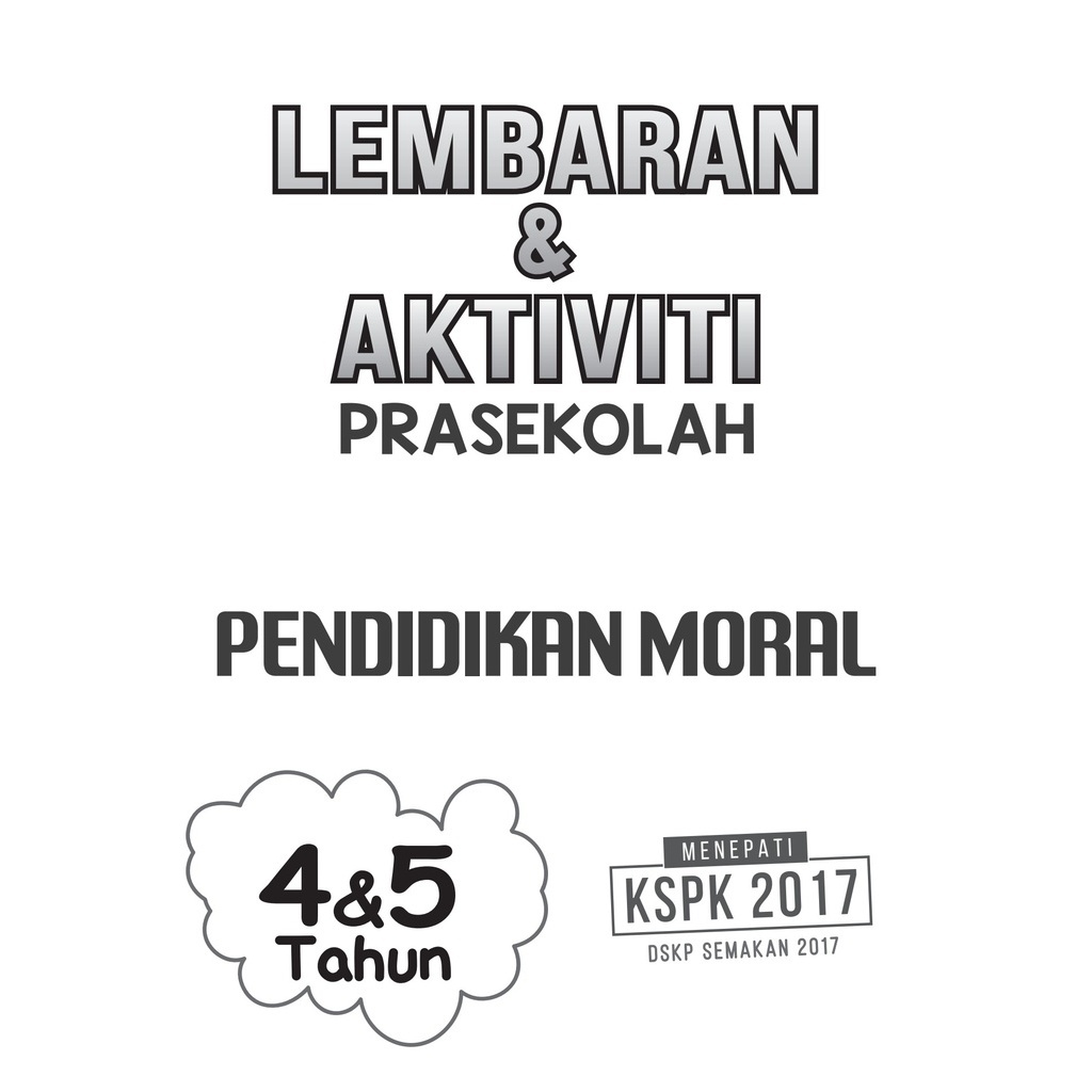 Nusamas 2024: Lembaran & Aktiviti Prasekolah: Pendidikan Moral Umur 4 ...