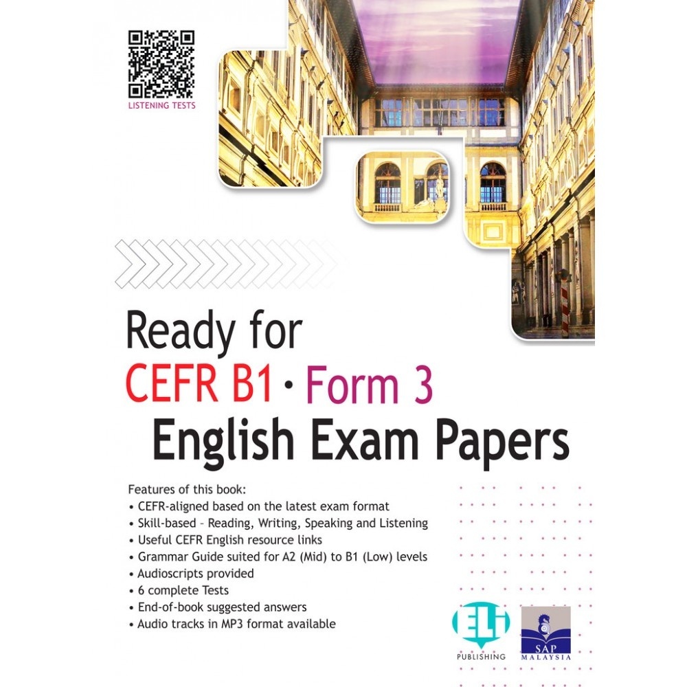 SAP 2024: Ready For CEFR English Exam Papers: B1 Form 3 9789673217830 | Shopee Malaysia