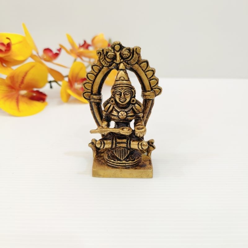 GODDESSES ANNAPURNA DEVI / ANNAPORANI DEVI / HOME POOJA TEMPLE BRASS ...