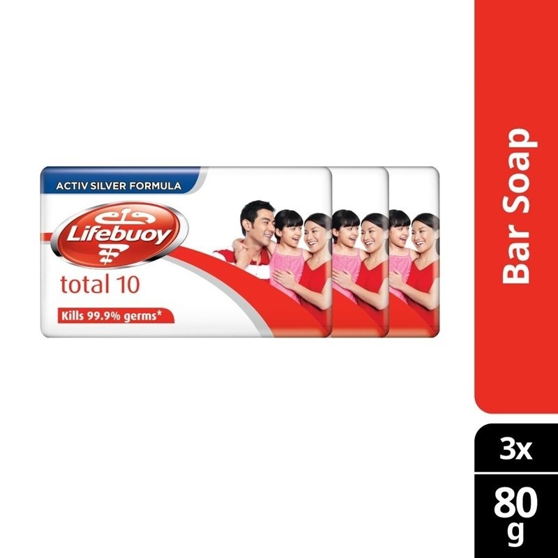 Lifebuoy Bar Soap Total 10 (70g x 3) | Shopee Malaysia
