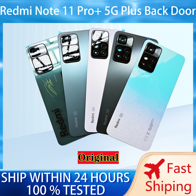 Original Back Glass Cover For Xiaomi Redmi Note 11 Pro+ 5G Plus Back ...