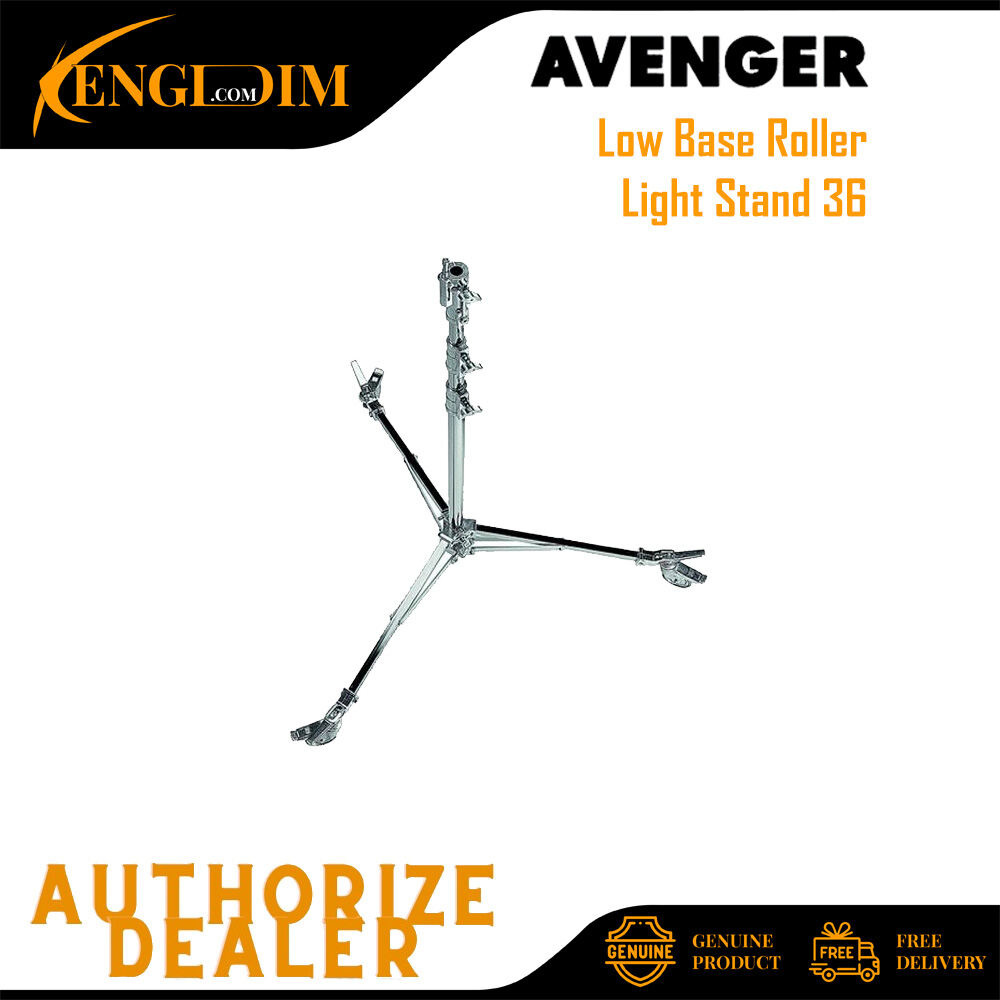 Avenger Low Base Roller Light Stand 36 (Chrome-plated, 11.8') | Shopee ...