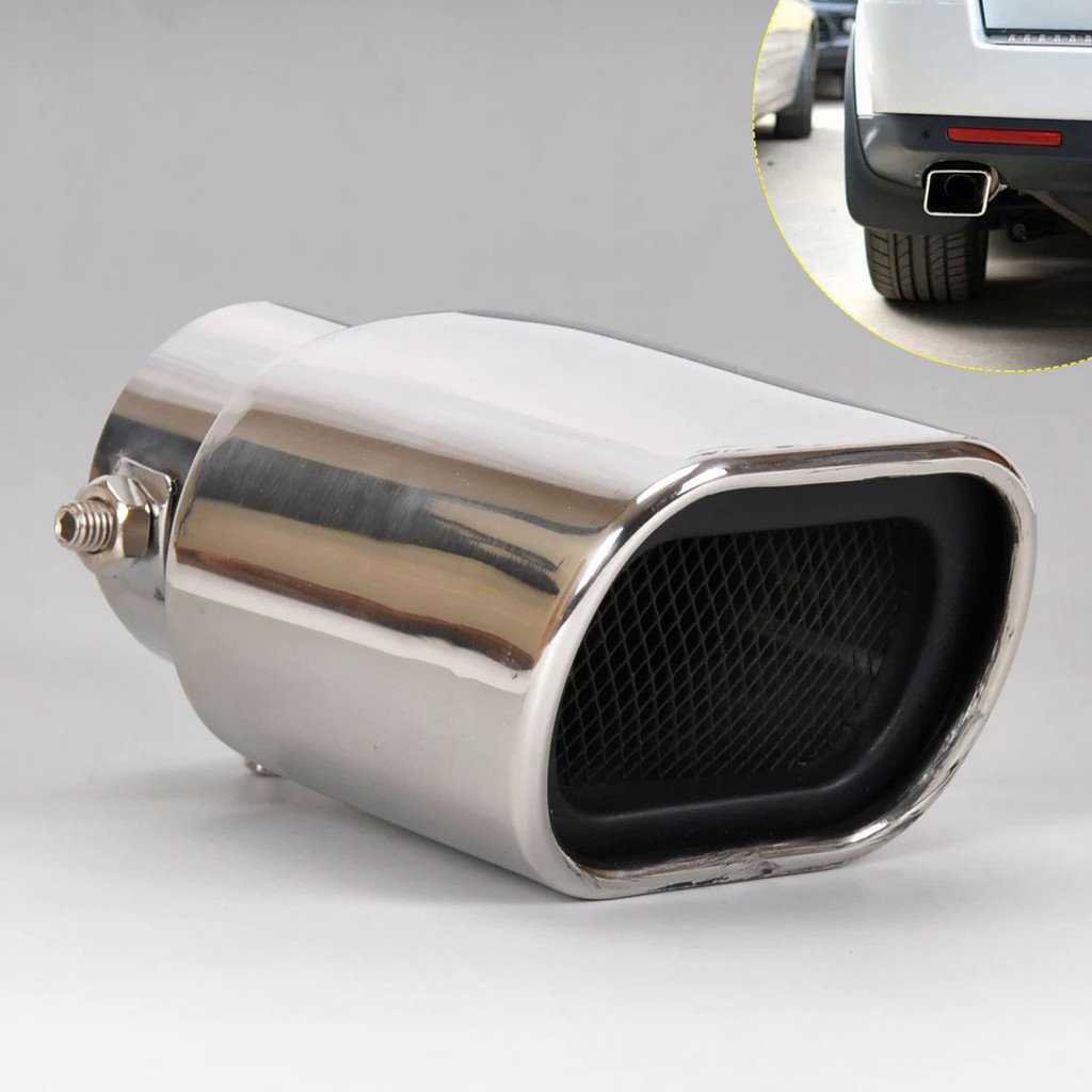 Stainless Steel Straight tailpipe Exhaust Tail Rear Muffler Tip Pipe ...