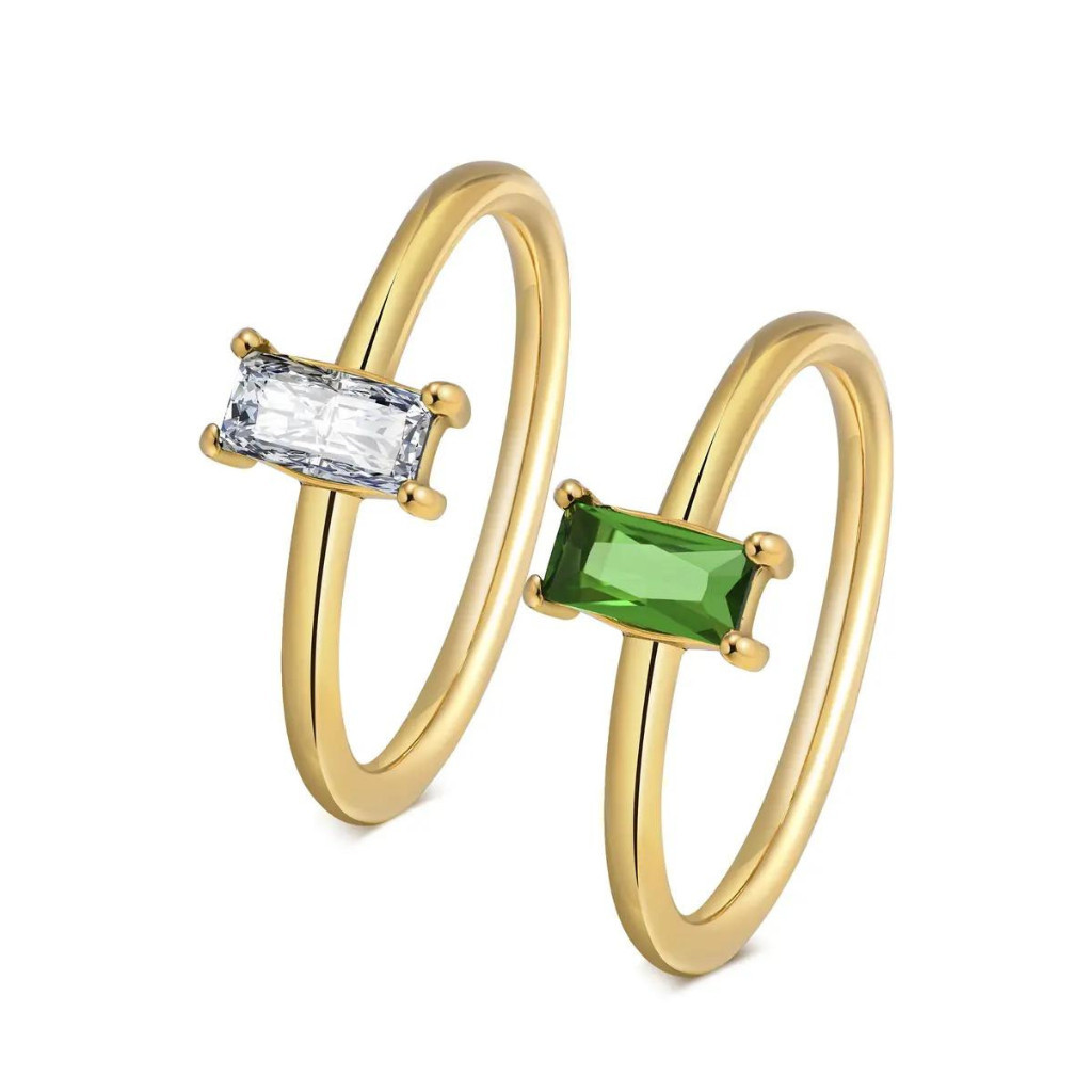 CELOVIS Eliana with Cubic Zirconia Band Eternal Ring in Gold ( White ...