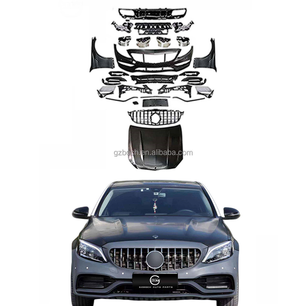 Genuine Car bumper For Benz W205 C coupe C-class C200L C240 C250 C280 ...