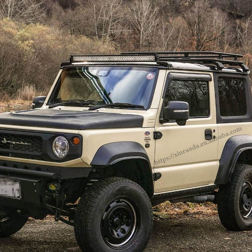 JIMNY ACCESSORIES New Aluminum Alloy One-Part Shorten Luggage Rack with ...