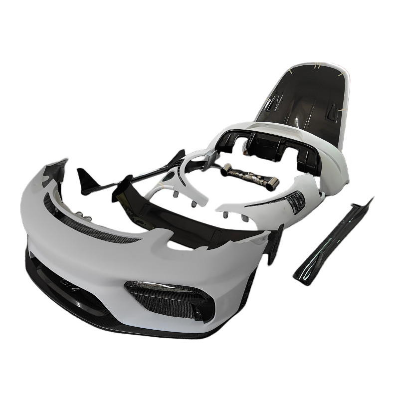 For Porsche Cayman 981 A style semi carbon fiber body kit front and ...