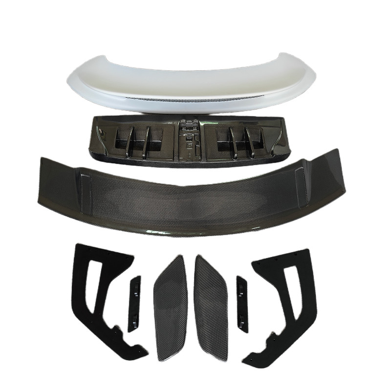True carbon fiber carbon fiber rear spoiler resin primer base body kit ...