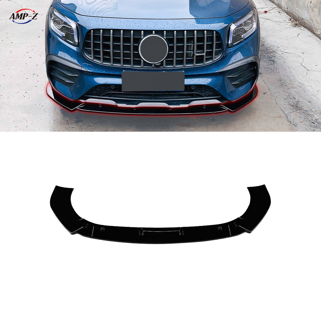 AMP-Z GLB X247 Front Bumper Lip Splitter Gloss Black Auto Body Kits For ...