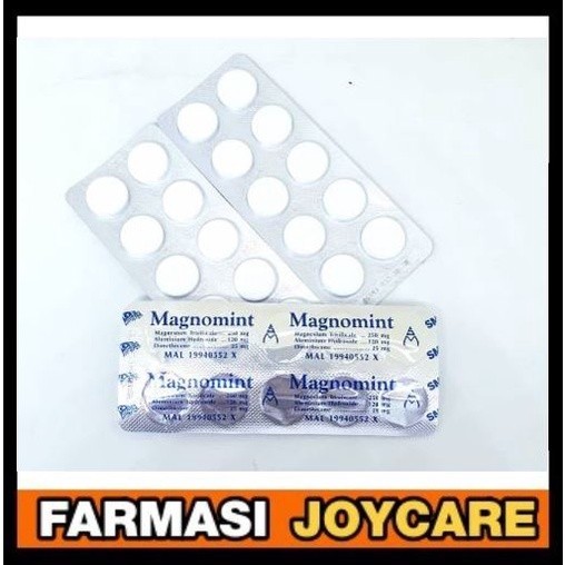 Magnomint Tablet 10's (1 Strip) [EXP: May 2025] Magnesium Trisilicate ...