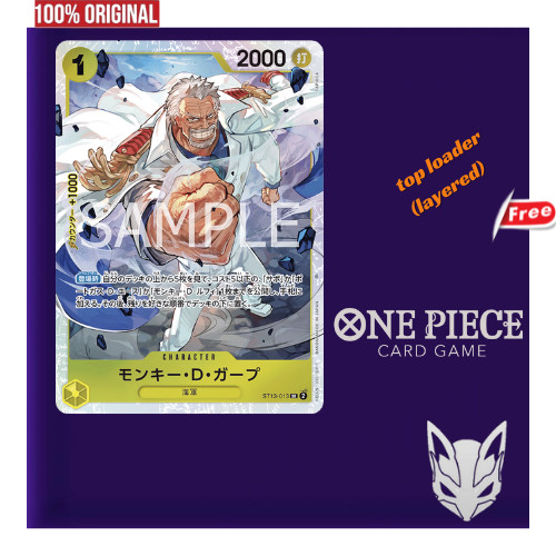 ORIGINAL Monkey.D.Garp Character ST13-013 SR free top loader optcg one ...
