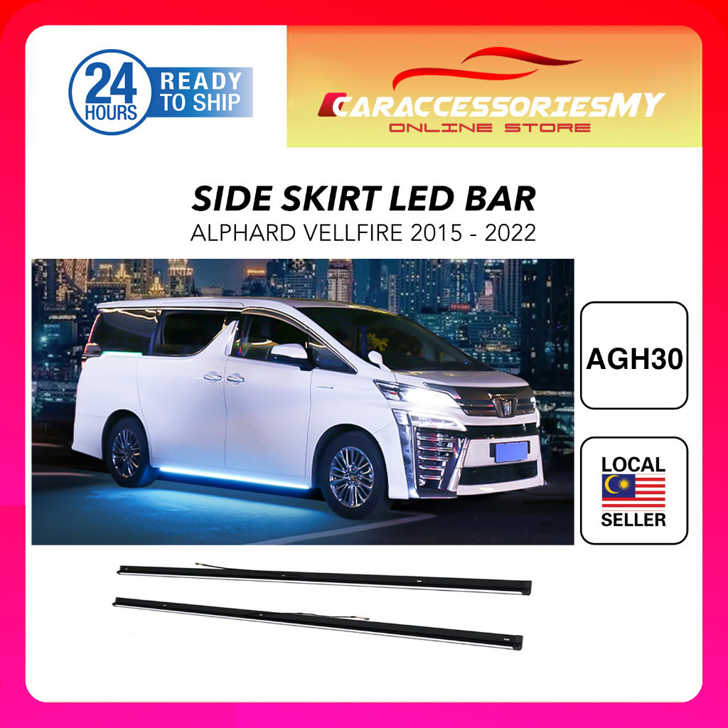 Toyota Alphard Vellfire side skirt led bar under car signal light ...