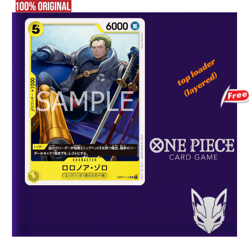 ORIGINAL 4x cards playset deck Roronoa Zoro Character OP07-113 UC optcg ...