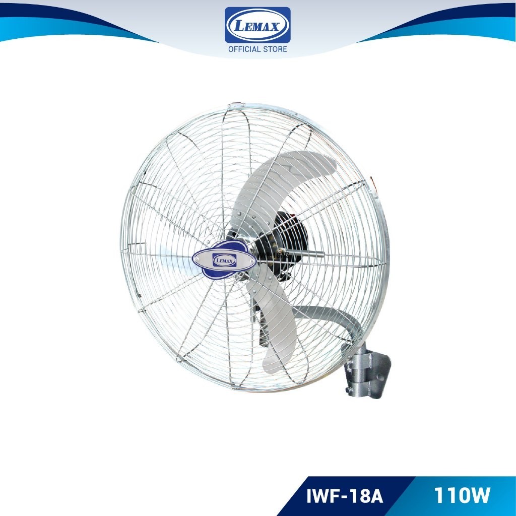 LEMAX 18" Inch Industrial Wall Fan Kipas Dinding Industri Powerful ...