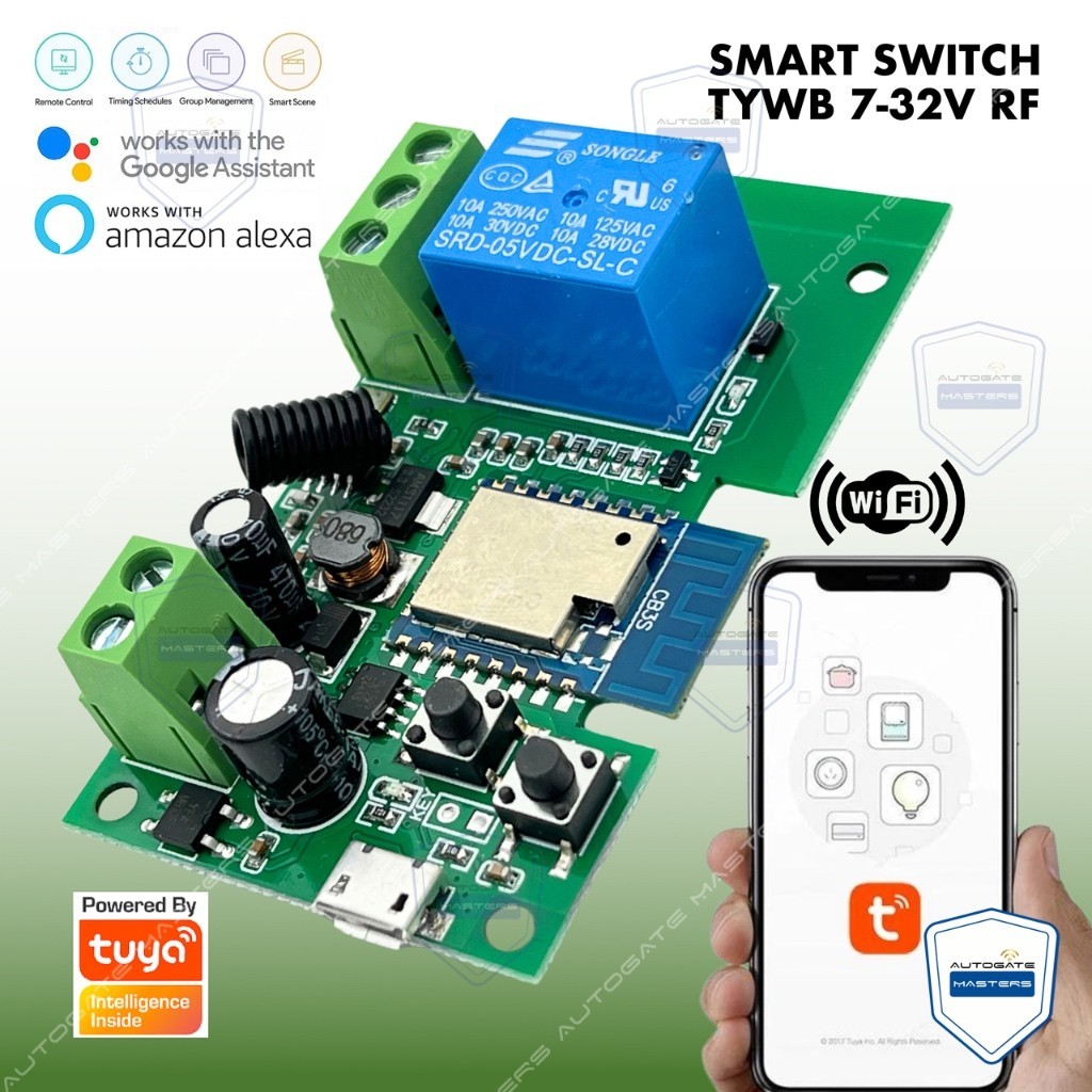 Smart life Tuya 1CH TYWB 7 32V RF Automatic door Wifi Auto gate WiFi RF ...