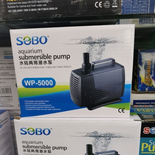 Sobo WP5000 Aquarium Submersible Pump [12 months warranty] | Shopee Malaysia
