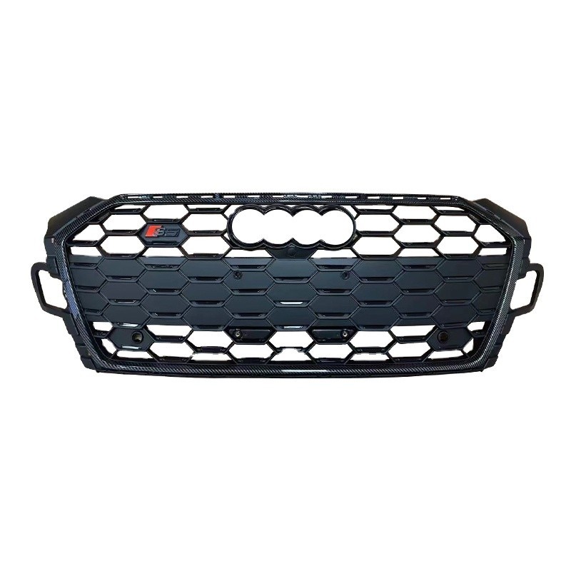 S5 front bumper grille for Audi A5 S5 B9.5 honeycomb grill carbon fiber ...