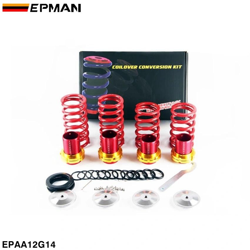 EPMAN Adjustable Lower Coil Spring Coilover Sleeves Suspension For ...