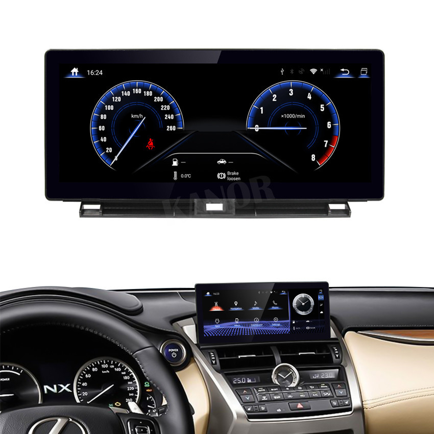 KANOR 10.25" IPS HD touch screen displsy android car stereo dashboard ...
