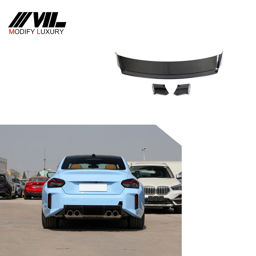 Perfect fitment Real Carbon Fiber Rear Wing Spoiler for BMW G87 M2 ...