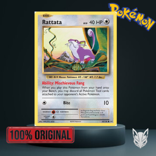 ORIGINAL Rattata #066 basic tcg ptcg pokemon card and | Shopee Malaysia