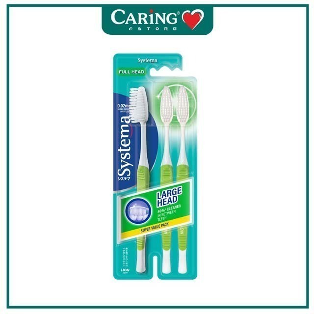 SYSTEMA TOOTHBRUSH SUPER VALUE PACK FULL HEAD 3S | Shopee Malaysia