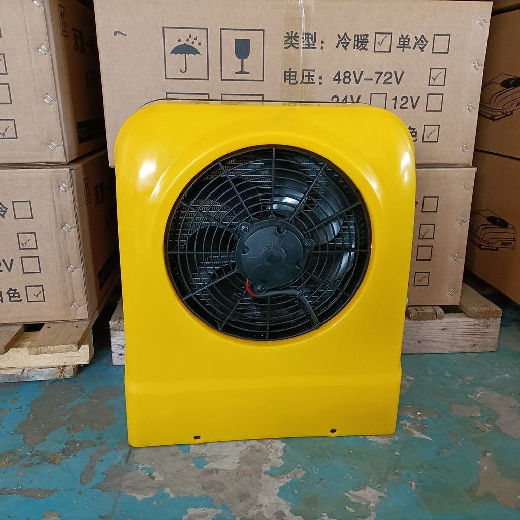 24v DC drive parking cooler air conditioner for trucks RV tractor ...