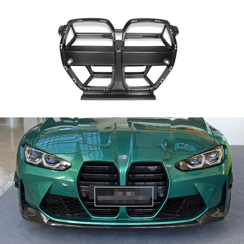 CSL style Dry Vacuumed Carbon Fiber Grills For BMW G80 M3 G82 F83 M4 ...