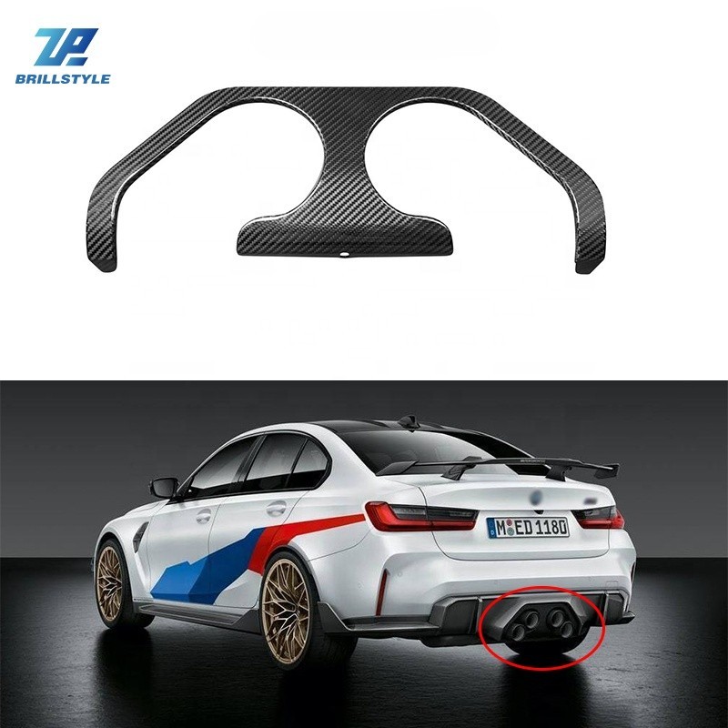 Dry Carbon Rear Bumper Lip Fins Spoiler Winglet Splitter Diffuser For ...