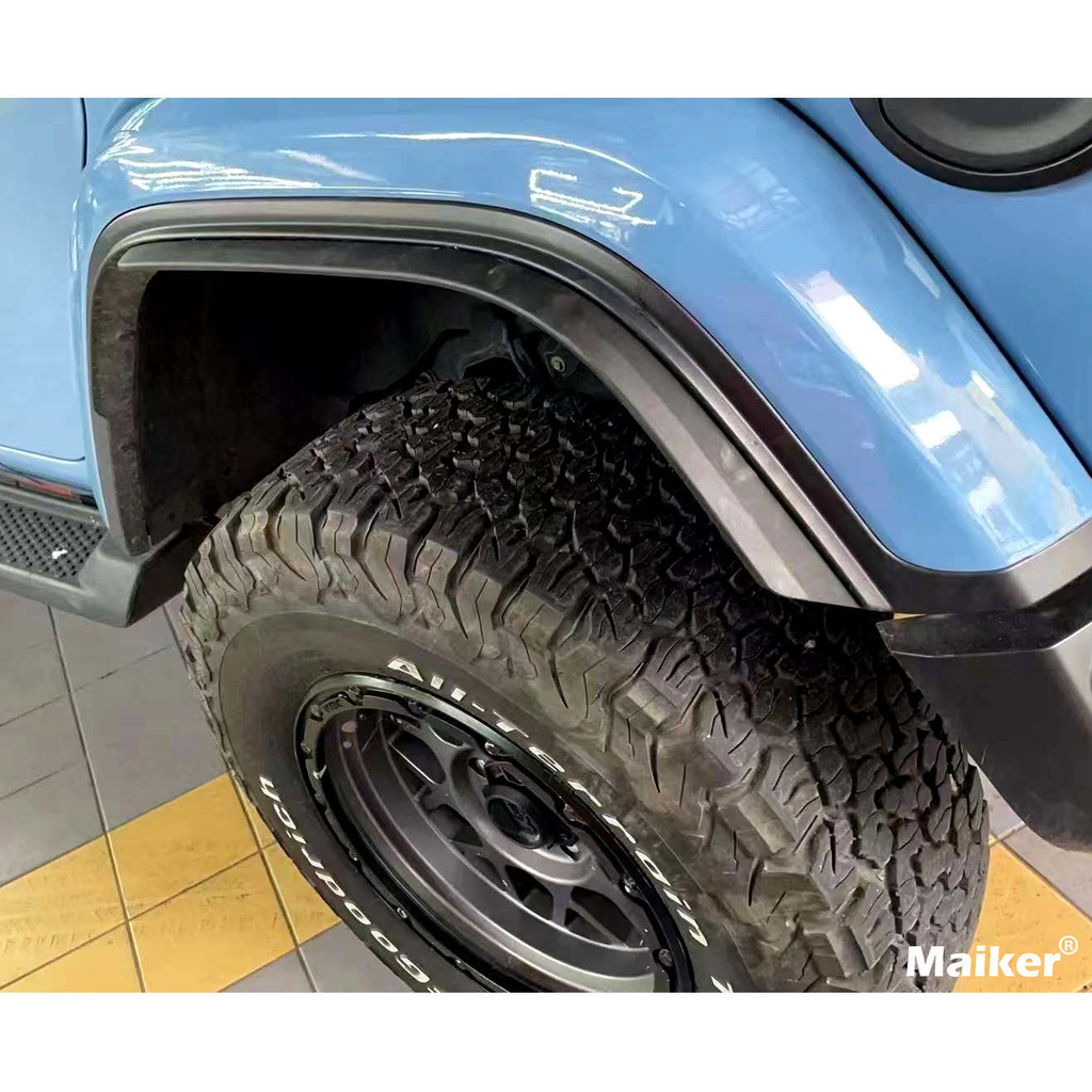 Offroad Fender Flare Extensions Trim With Rivet For Jeep Wrangler JL ...