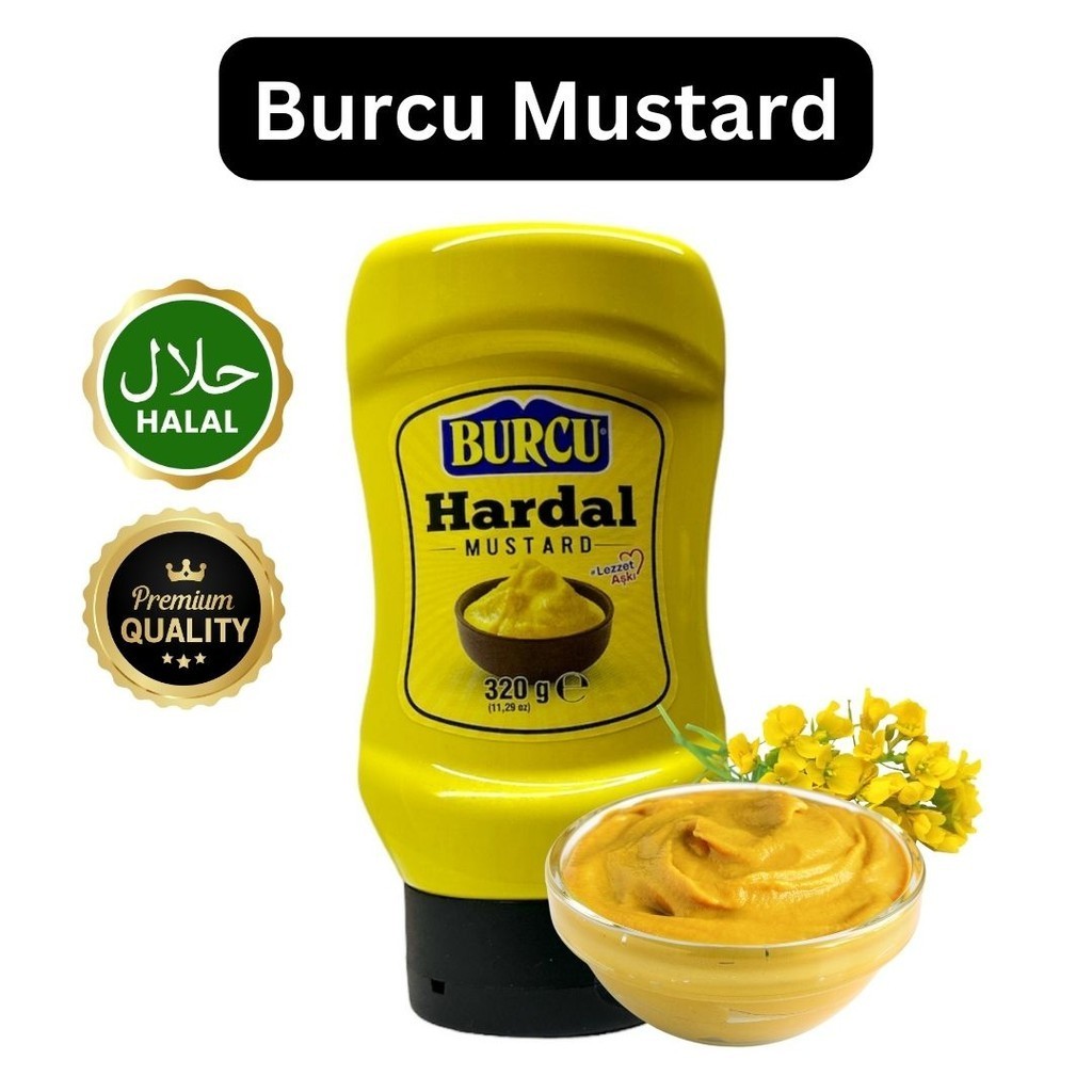 BURCU Yellow Mustard Sauce / Sos Mustard 320G / Instant Delivery ...