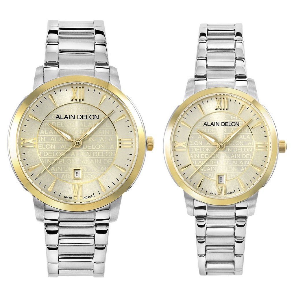 Alain Delon His & Her Couple Watch Set (AD456-1823 & AD456-2823 ...