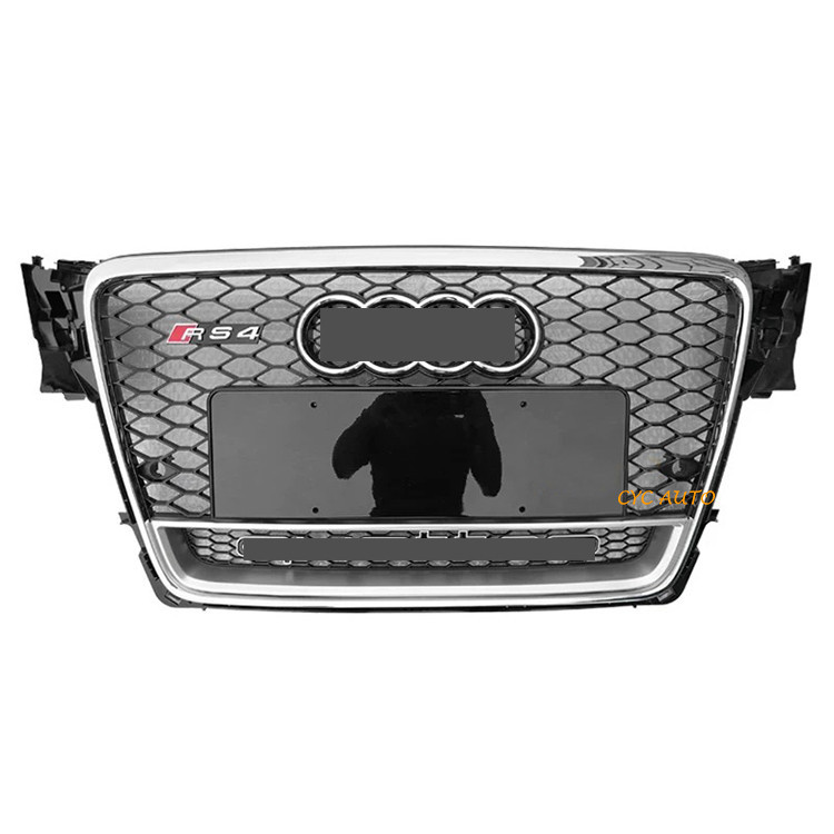 Auto A4 B8 front upgrade grille for AUDI A4 radiator facelift RS4 style ...