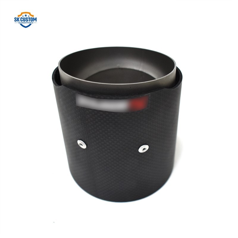 SK CUSTOM Universal 90mm Carbon Exhaust Muffler Tips For Bmw M135i ...