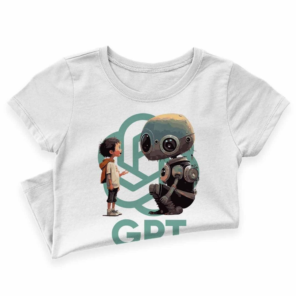 Ai Chatgpt Plus Chat Gpt Robot Cartoon Anime Baju T Shirt Baby 100 ...