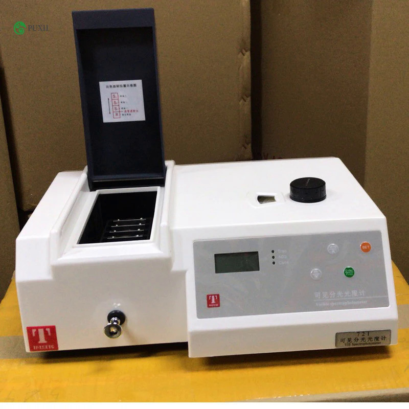 721Visible Spectrometer Wavelength 325-1050nm UV Spectrophotometer ...