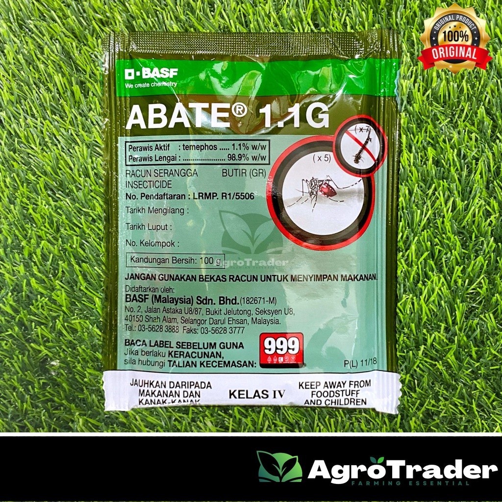 BASF Abate 1.1G 100g - temephos 1.1% GR | Shopee Malaysia