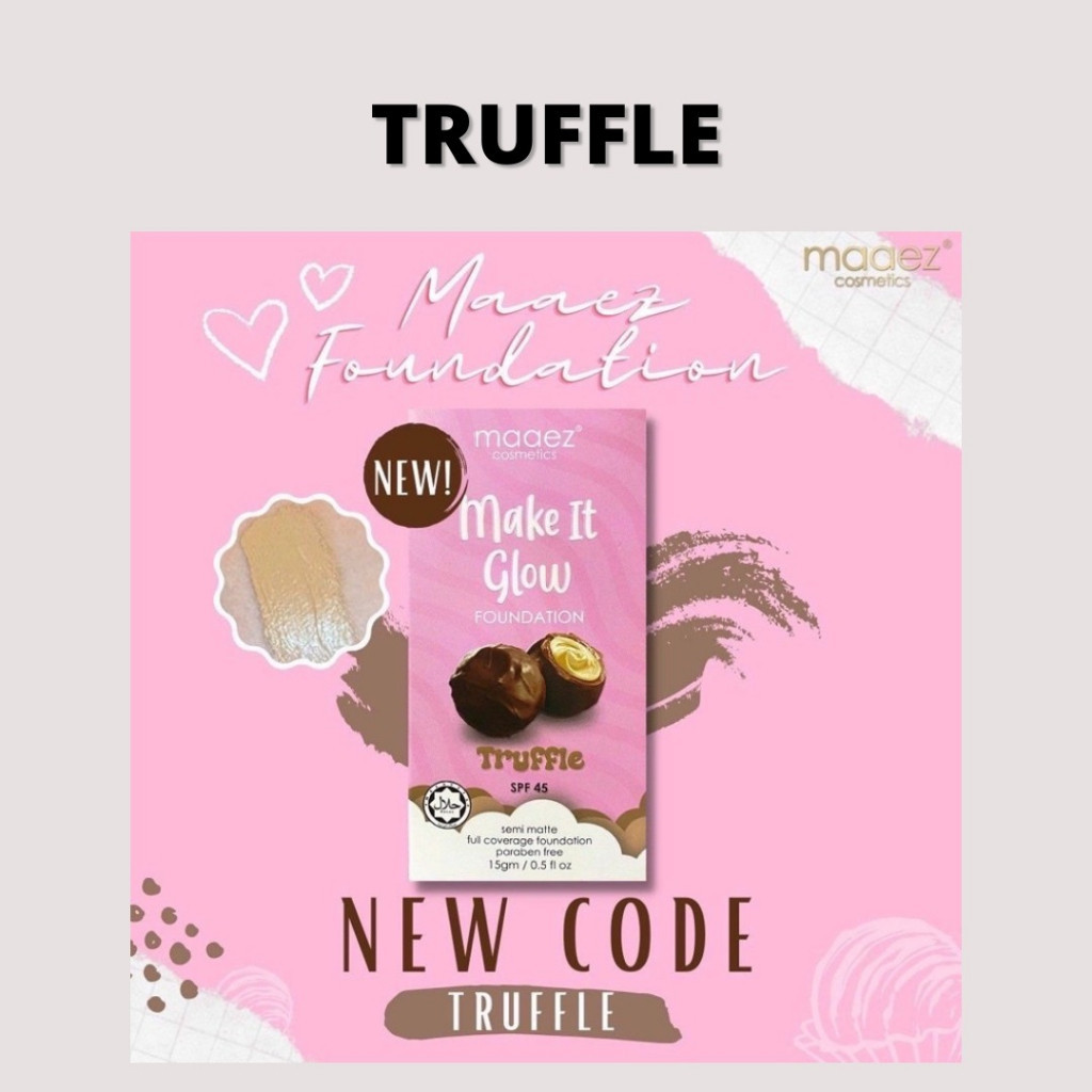 Original HQ Maaez Foundation Make It Glow by Maaez Cosmetics 15g ...