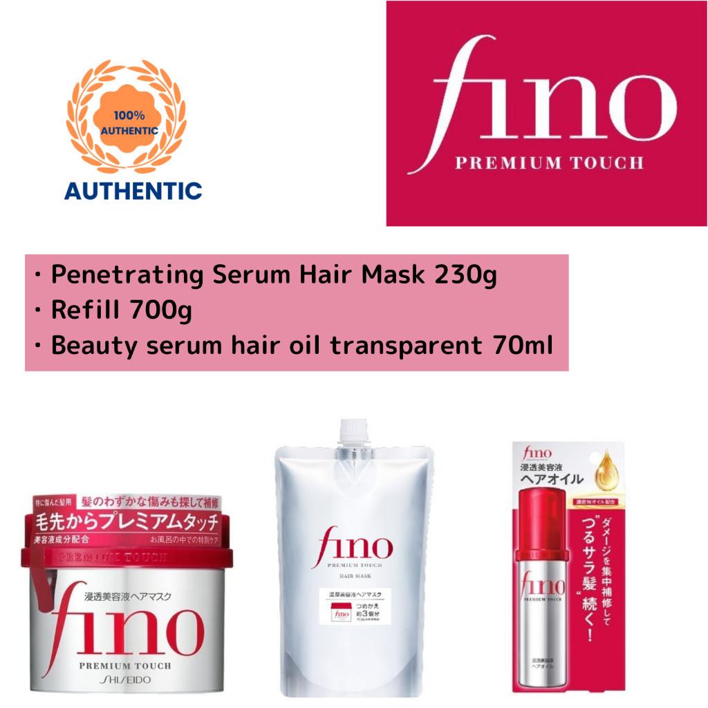 Fino Premium Touch Penetrating Serum Hair Mask, 8.1 oz (230 g) /refil ...