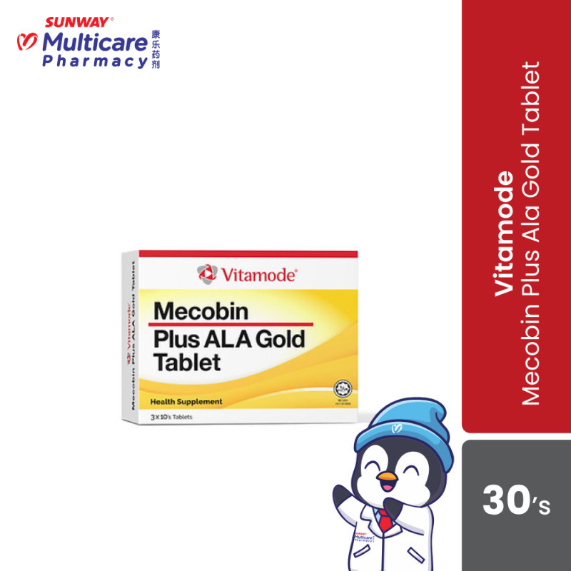 Vitamode Mecobin Plus Ala Gold Cap 30'S | Shopee Malaysia