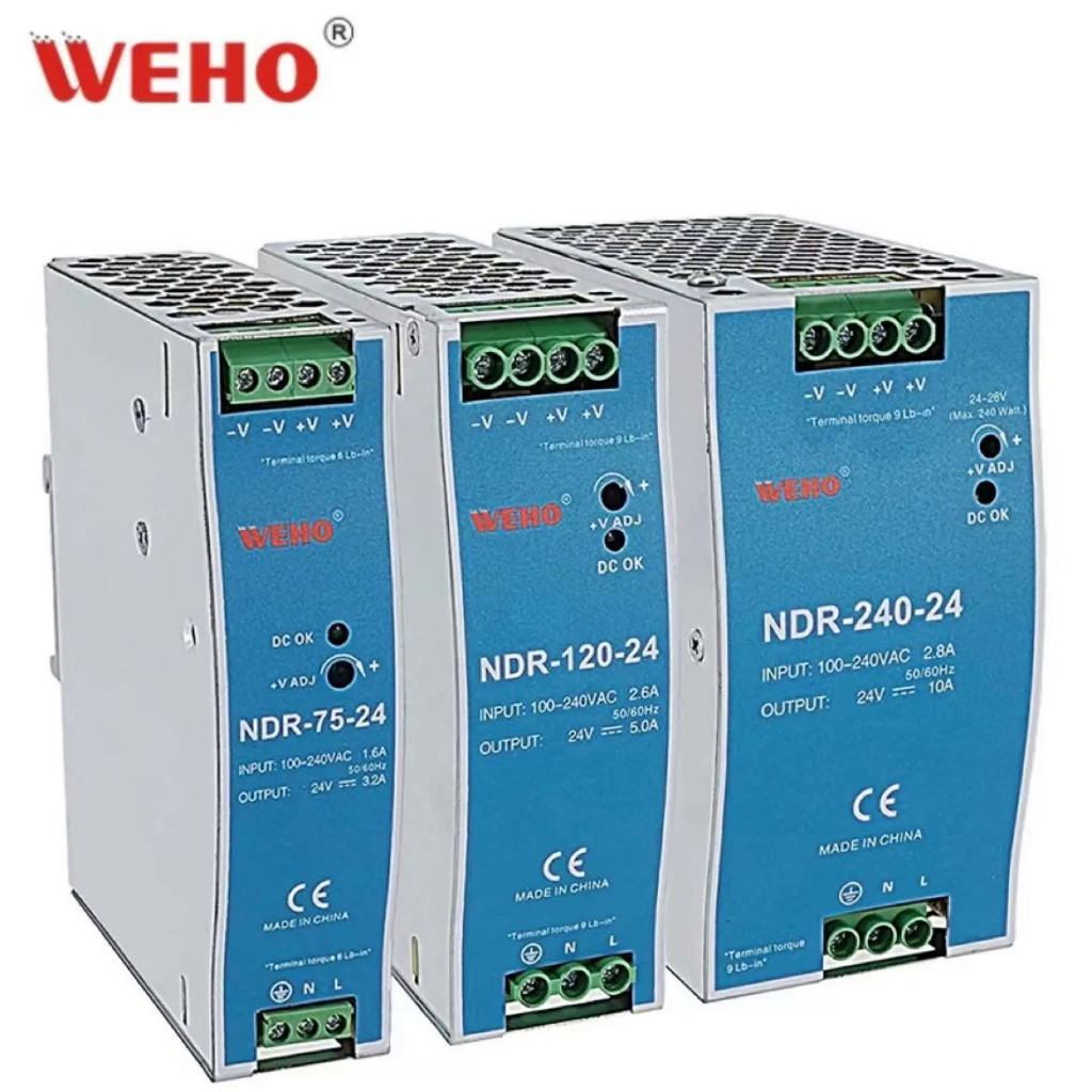 AC DC Industrial Din Rail 10W 20W 30W 40W 45W 60W 100W 120W 240W ...