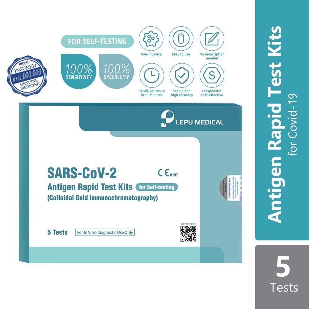 Lepu RTK Covid-19 Test Kit 5S | Nasal Swab | Shopee Malaysia
